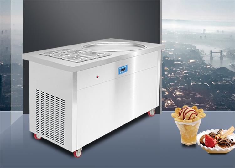Buy Pf1r-6c Commercial Cold Plate Ice Cream Roll Machine With 6 Buckets ...