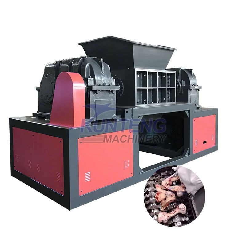Buy Double Shaft Shredder Machine Slaughter Waste Shredder Fish Chicken ...