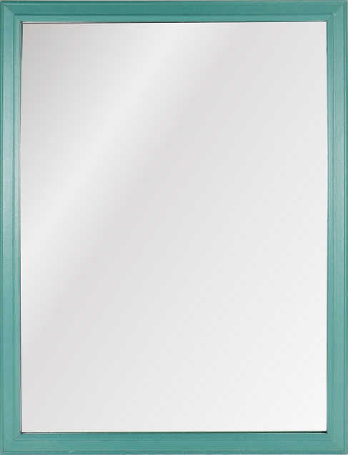 Buy Cyan/golden Rectangular Mirror Made By Mdf And Mirror For Home ...