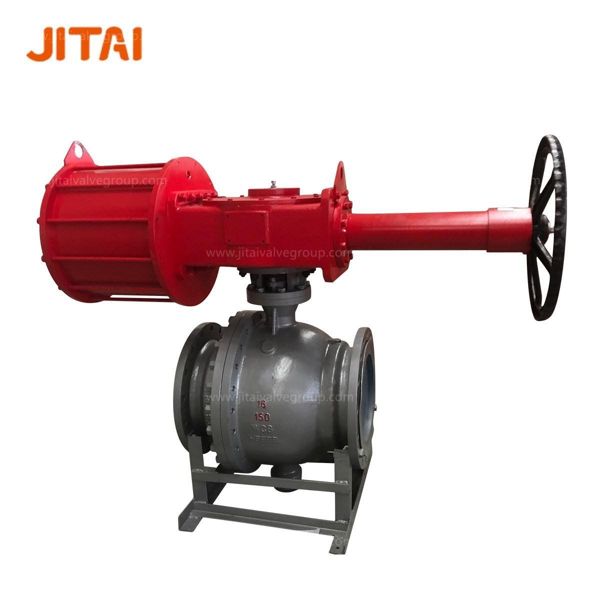 Buy 12 Inch Full Bore Api 6d Flanged Gas Ball Valve from JITAI VALVE ...
