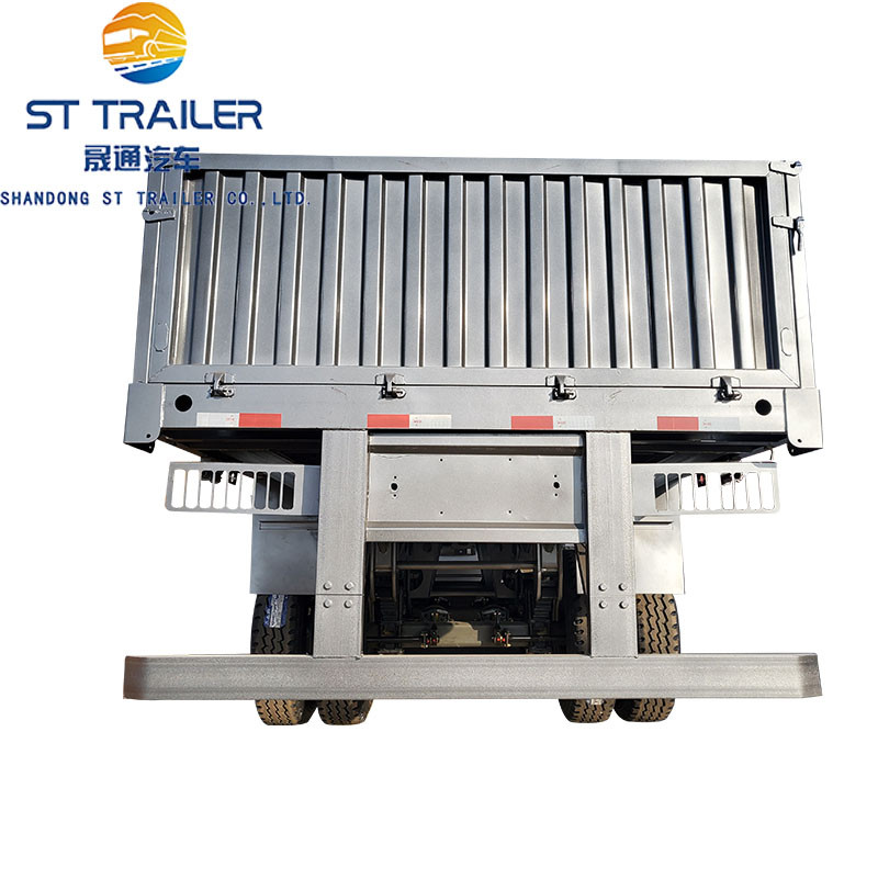 Buy 3-axis Flatbed Semi Trailer,can Be Equipped With Rails And ...