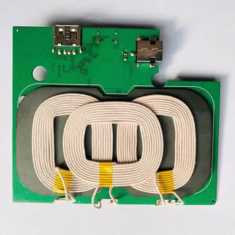 Buy 3 Copper Coils Induction Dc12-24v Wide Voltage Fast Charging Pad ...