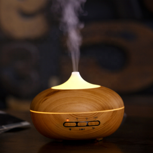 Buy 300ml Wood Grain Aroma Diffuser Smart Ultrasonic Air Humidifier ...