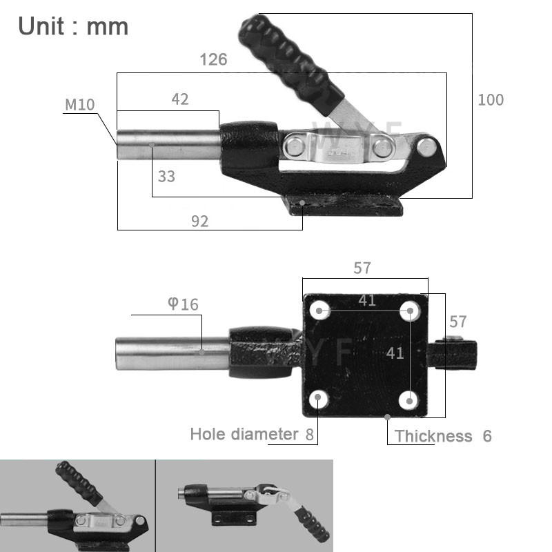 Buy 304e Quick Push-pull Fixture Clamp Tool Accessories Diy Clip ...