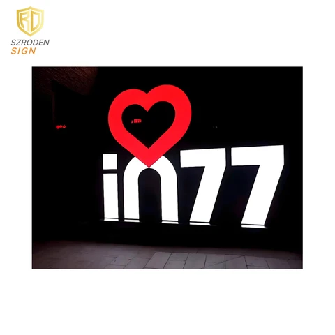 Buy 3d Outdoor Wall Led Sign 3d Business Letter Channel Light Glow ...