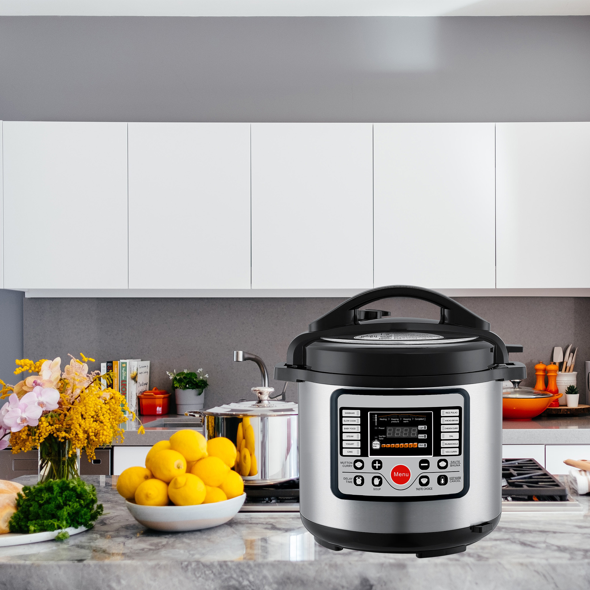 Buy 8l Large Cooker Adjustable Programmable Stainless Steel Commercial ...