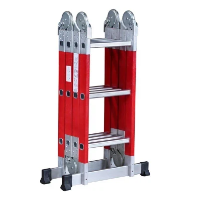 Buy A Frame 4*3 Steps Ladder Folding Aluminum & Fiberglass Collapsible ...