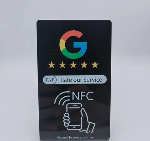 Buy Acrylic Nfc Stand With Google Review Qr Code Table Display Hub Mini ...