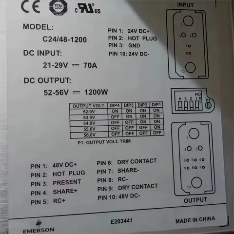Buy C24/48-1200 Communication Power Supply Rectifier Module For Emerson ...