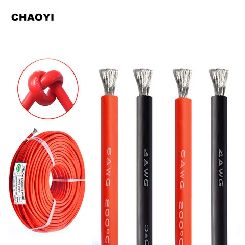 Buy Chaoyi Free Sample Rc Silicone Wire 2 Awg Flexible Copper Cable ...