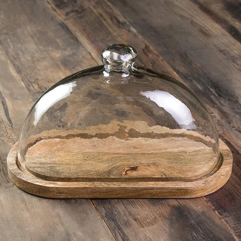 Buy Countertop Classic Style Acacia Wood Butter Dishes With Lid Solid ...