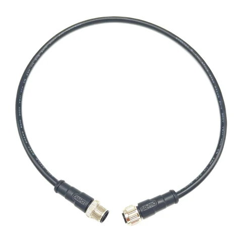 Buy Custom M12 8pin Male To Female Circular Connector Sensor Cable ...
