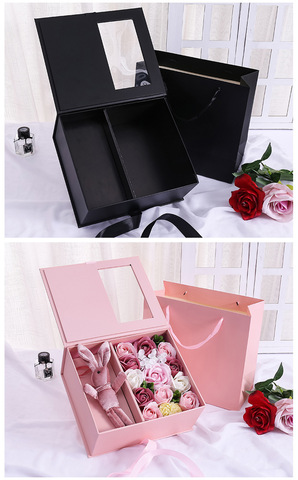Buy Custom Rose Flower Gift Box Preserved Flower Box Packaging ...