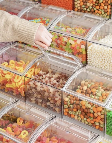 Buy Ecobox Airtight Bulk Food Container Candy Nuts Box Scoop Bin ...