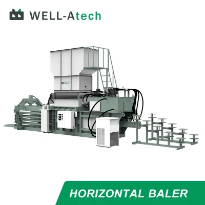 Buy Factory Horizontal Baler For Waste Paper Cardboard Straw Textile ...