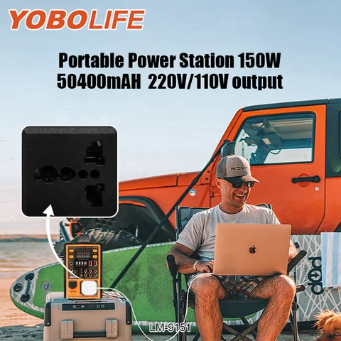 Buy Good Price Yobolife Lm-9151 Dc Solar Lighting Kits 150w Ac Load Portable Solar Charging ...