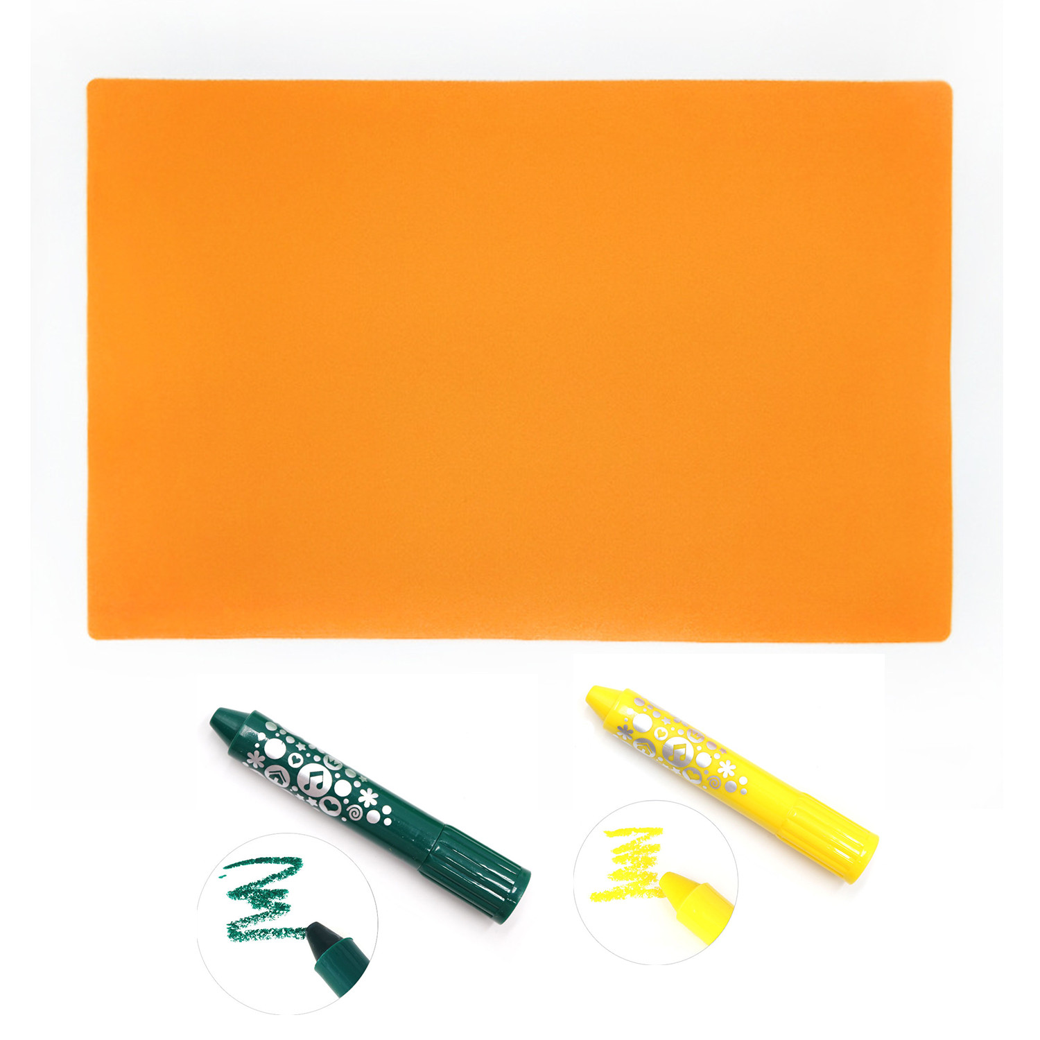 Buy Hecion Kids Diy Erasable Drawing Mat With Custom Clear Printing ...