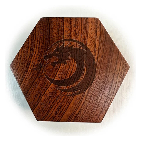 Buy Hexagon Custom Dice Box Wooden Dice Packaging Box Wood Dice Storage ...