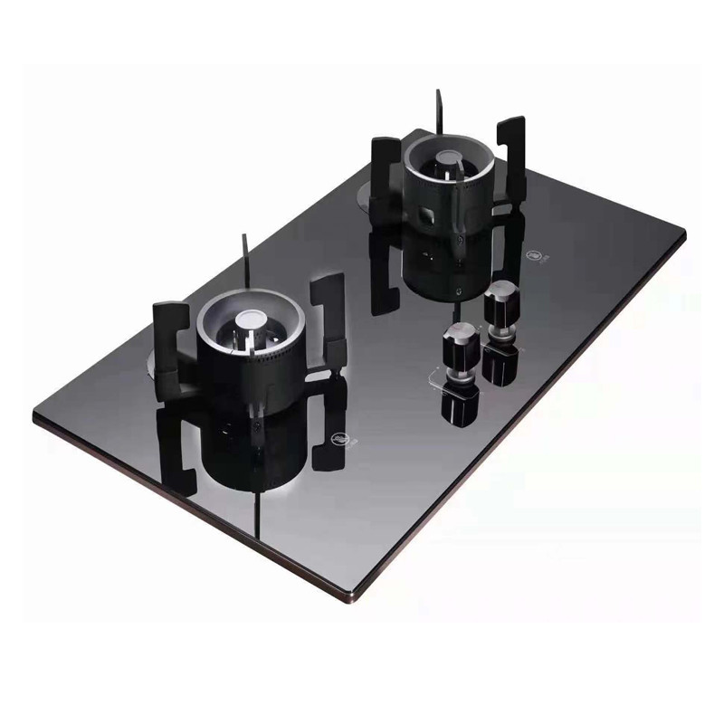 Buy Hob A Gas Stove 2 Plate Burner Cooker Two Burner Tempered Glass ...