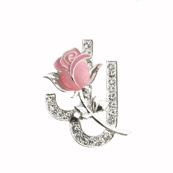 Buy Jack And Jill Initials Crystal Pin / High Polished Jack N Jill ...