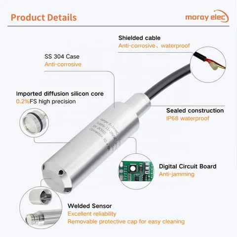 Buy Liquid Tank Stainless Hydrostatic Rs485 Moudbus Analog 4-20ma ...