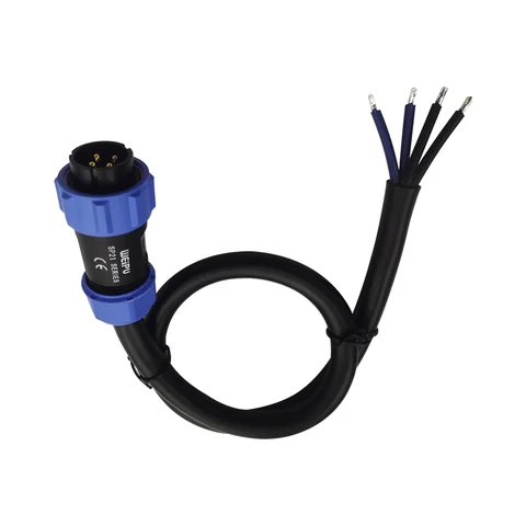 Buy Lp20 3pin Pvc Insulated Connector Plugs & Sockets Sjt 14awgx3c ...