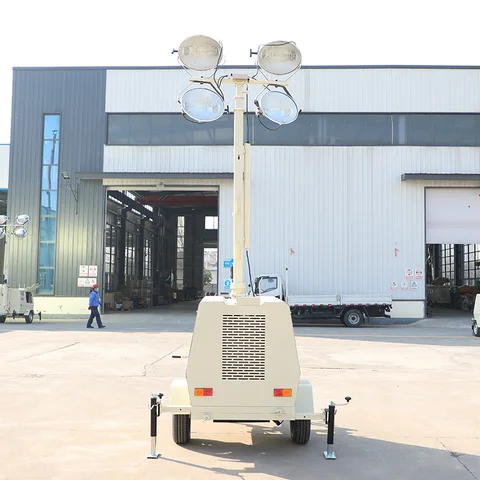 Buy Mobile Light Tower 9m Led Diesel Engine Solar Eco-friendly Mobile ...