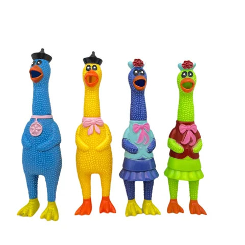 Buy New Design Pvc Multi-color Scream Chicken Stress Relief Squeeze ...