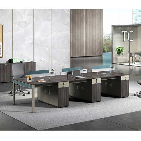 Buy Office Furniture Wooden Simple Cross-shaped Office Computer Cubicle ...