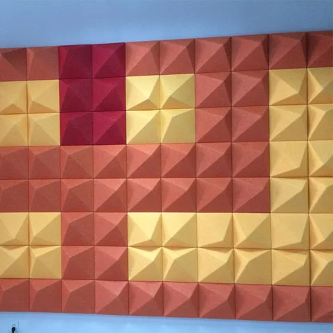 Buy 100% Polyester Sound Absorption 3d Wall Stickers Home Decor Self ...