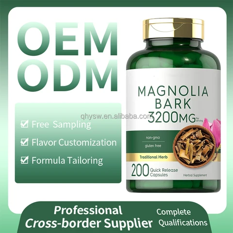 Buy Private Label Magnolia Bark Capsules Herbal Extract Supplement Non ...