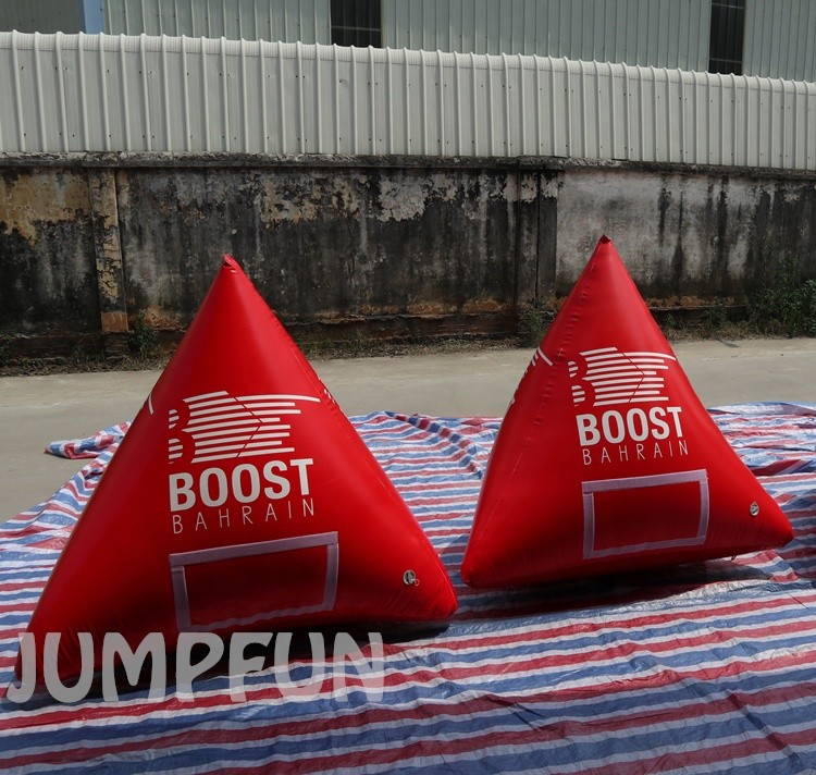 Buy Pvc Triangle Inflatable Buoy 2x2x2meter Advertising Inflatable ...