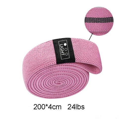 Buy Resistance Bands Exercise Elastic Natural Workout Fabric Loop ...