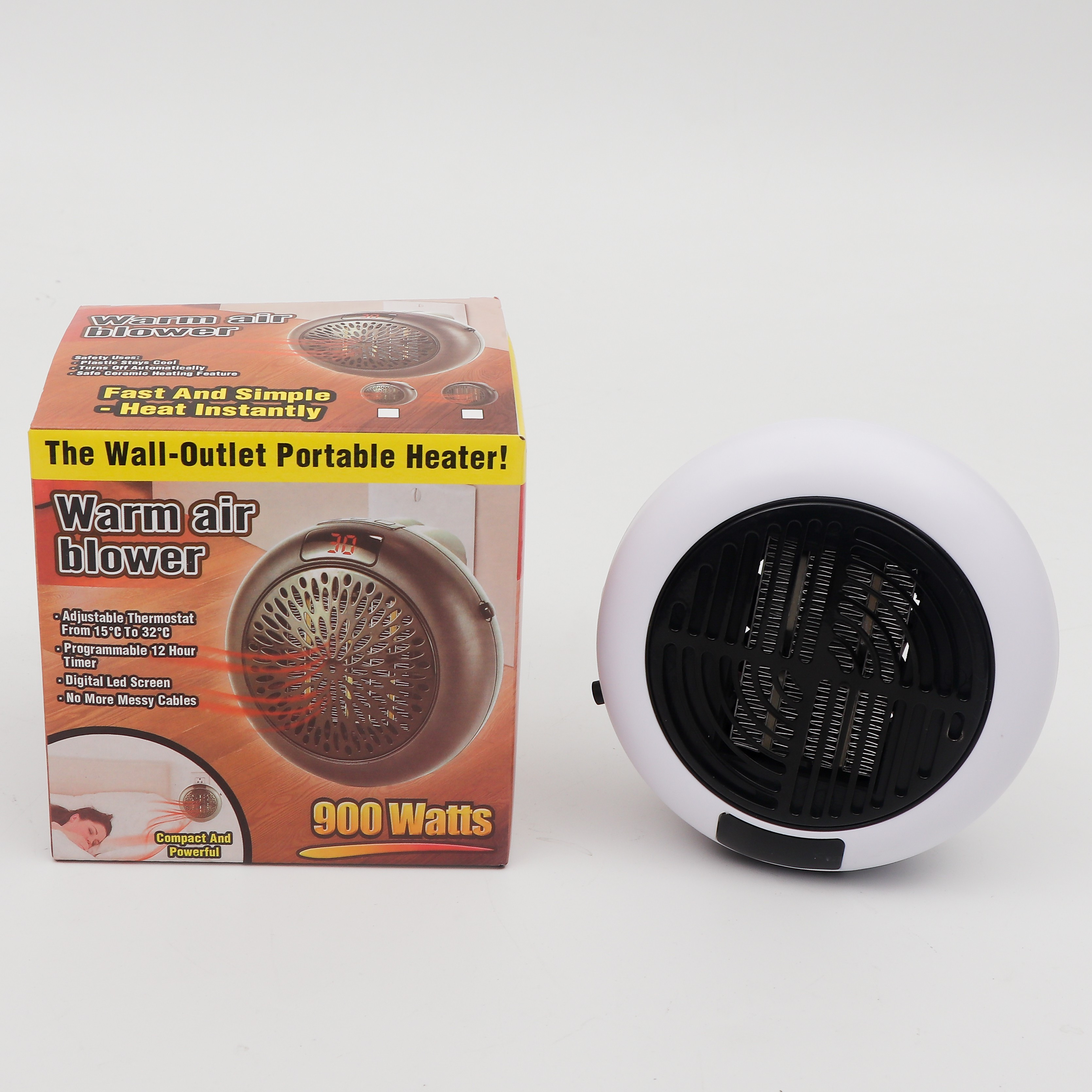 Buy Round Design Electric Fan Heater Portable Indoor Outdoor Personal ...