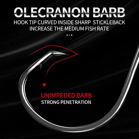 Buy Sea Fishing Wire Hook Circle Hook Rigs Catfish Bass Perch Bait ...