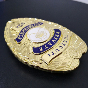 Buy Shield 998 Security Guard Officer Brass Lapel Pin Collection Badge ...