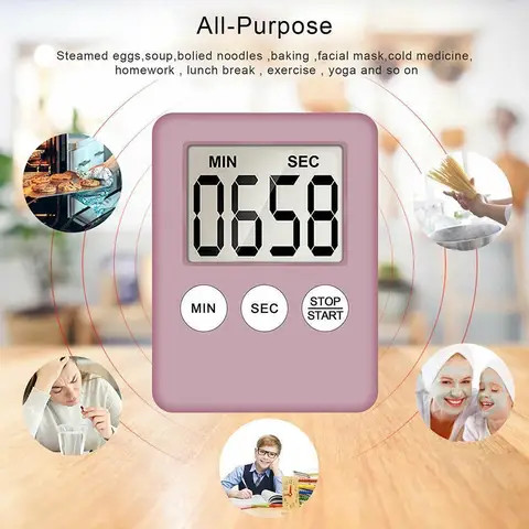 Buy Smart Magnetic Square Lcd Reminder Digital Alarm Clock Beauty Spa ...