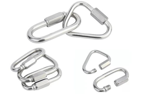 Buy Stainless Steel Snap Hook Connector Keychain Buckle Chain Hardware ...