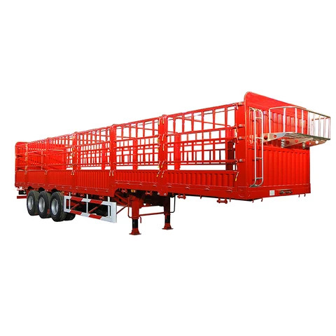 Buy 100 Tons Cattle Trailer Livestock Trailer Axles Cargo Animal ...