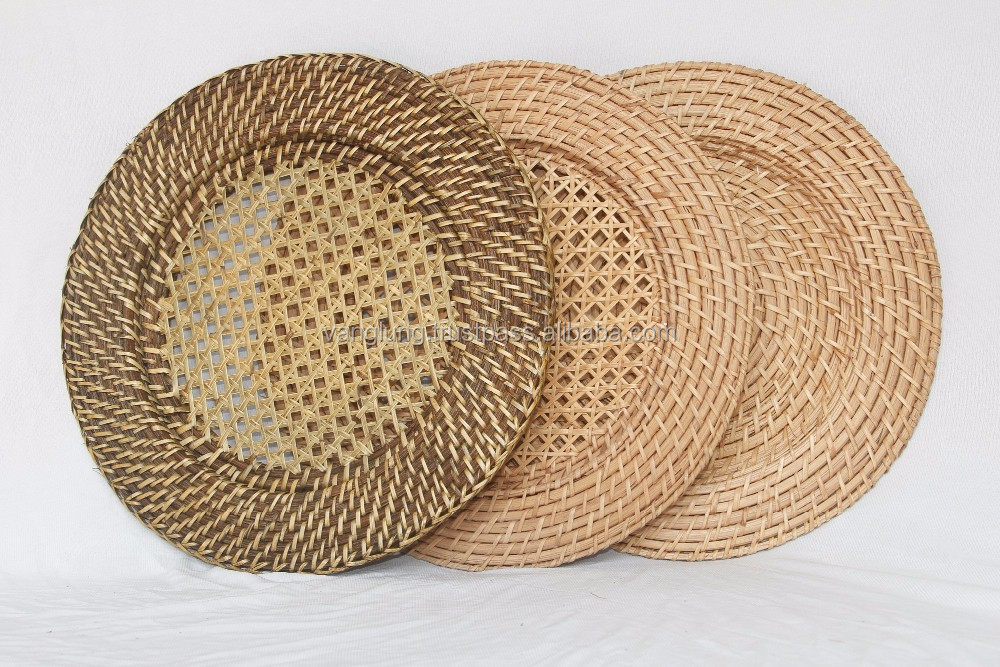 Buy Vintage Luxury Underplate Glass Charger Plate Table Decoration ...