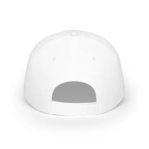 Buy White Leather Patch Baseball Hat Low Profile Baseball Hat 6 Panel ...