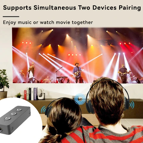 Buy Wireless Bluetooth 5.2 Transmitter 3.5mm Audio Adapter Aptx Low ...