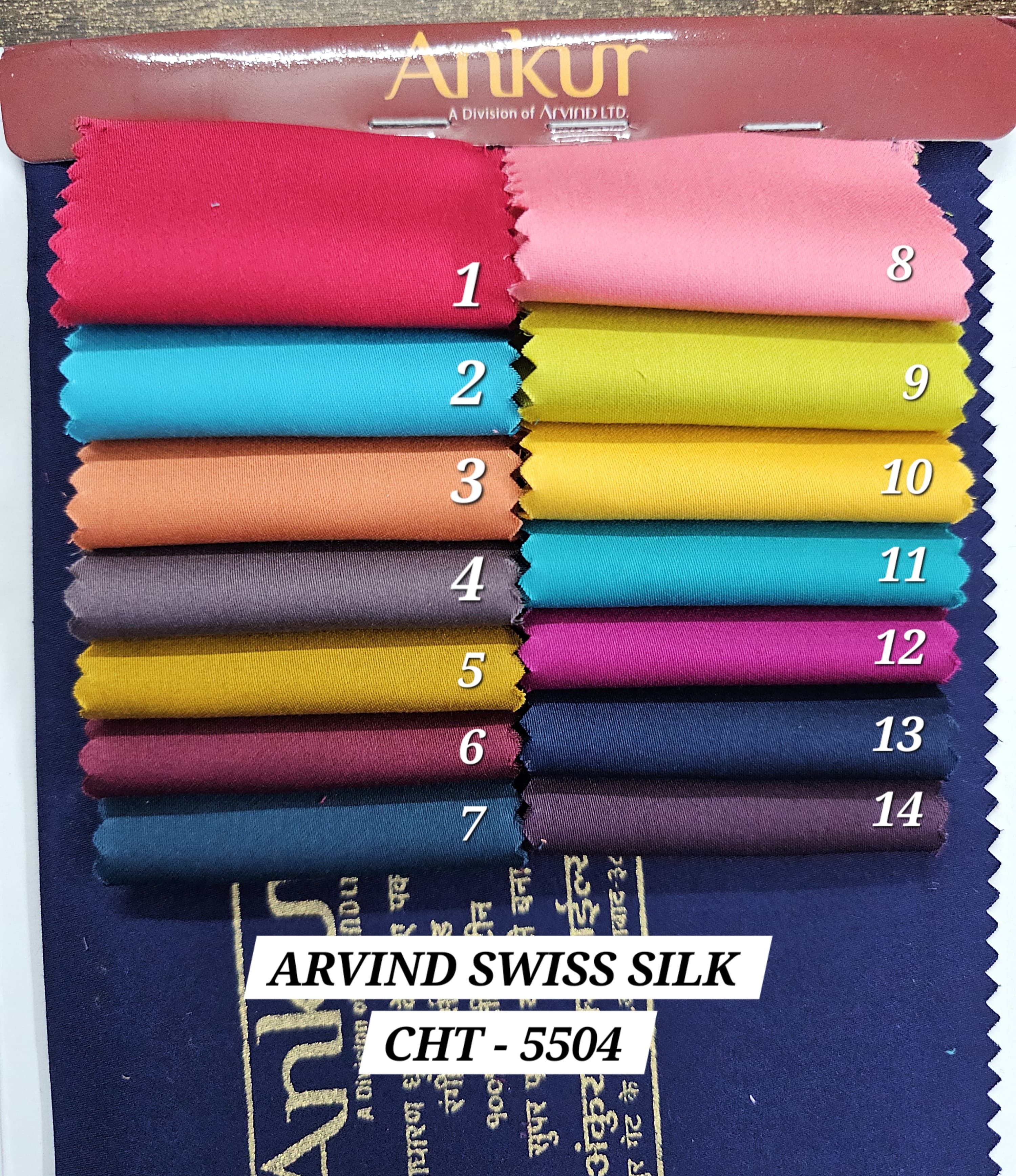 Buy Arvind Swiss Silk (125+ Colors Available) from CHHABRA TEXTILES ...