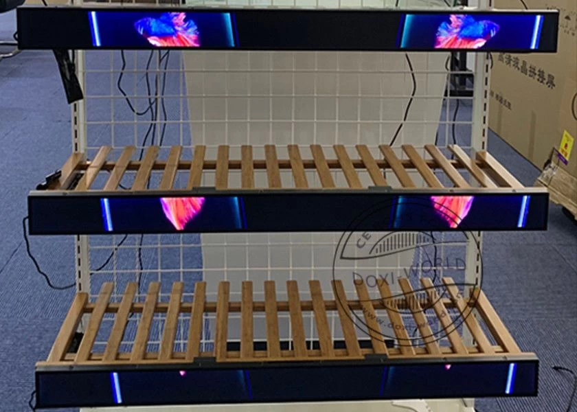 Buy Long Strip Stretched Lcd Display Ultra Thin Shelf Display Board For ...