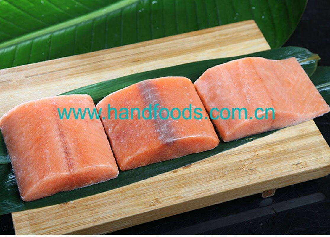 Buy Frozen Pink Salmon Portion (skinless) from Hand Foods (Dalian) Co ...