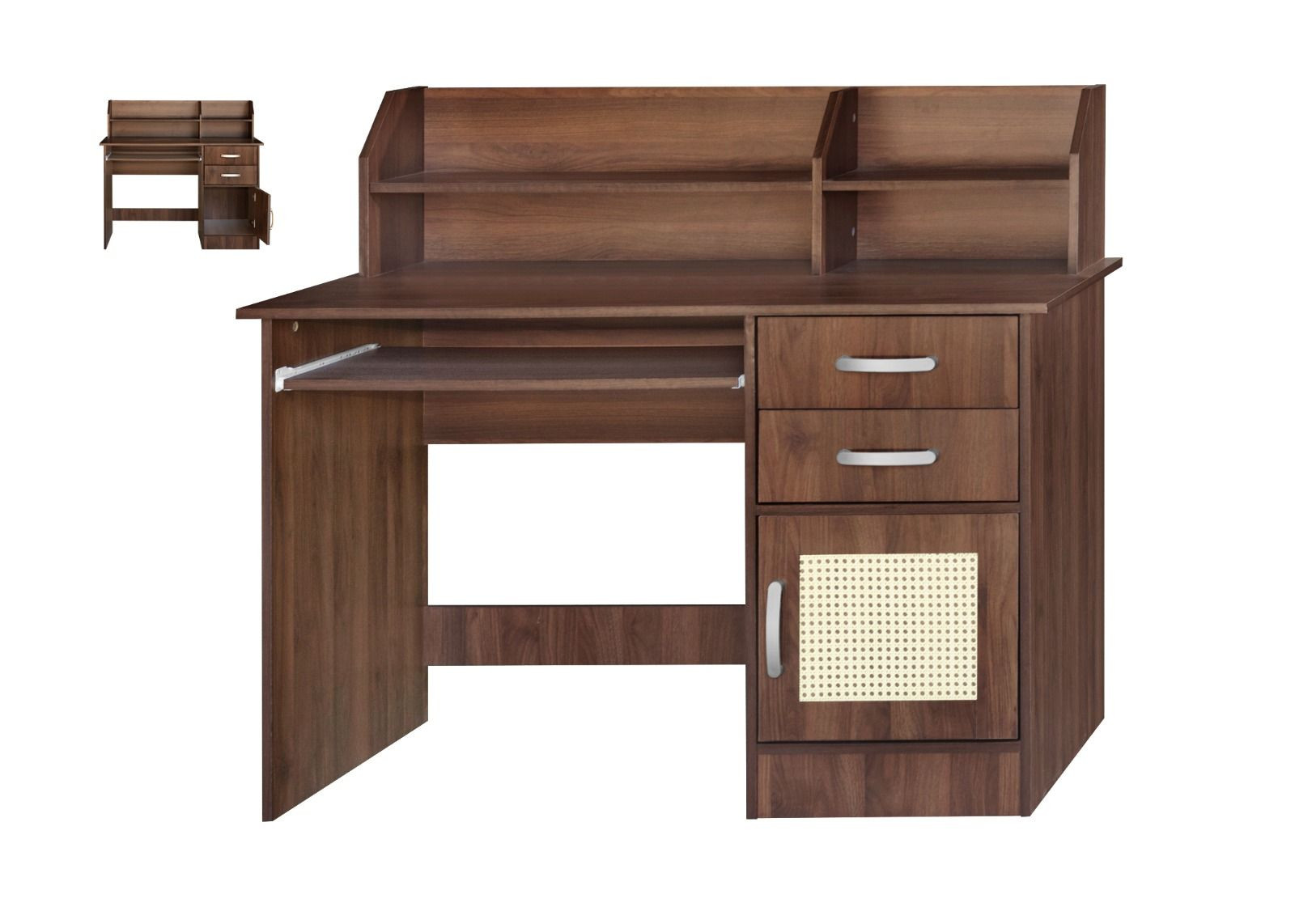 Buy Modern Study Desk With Rattan from Super Star Furniture Sdn Bhd ...