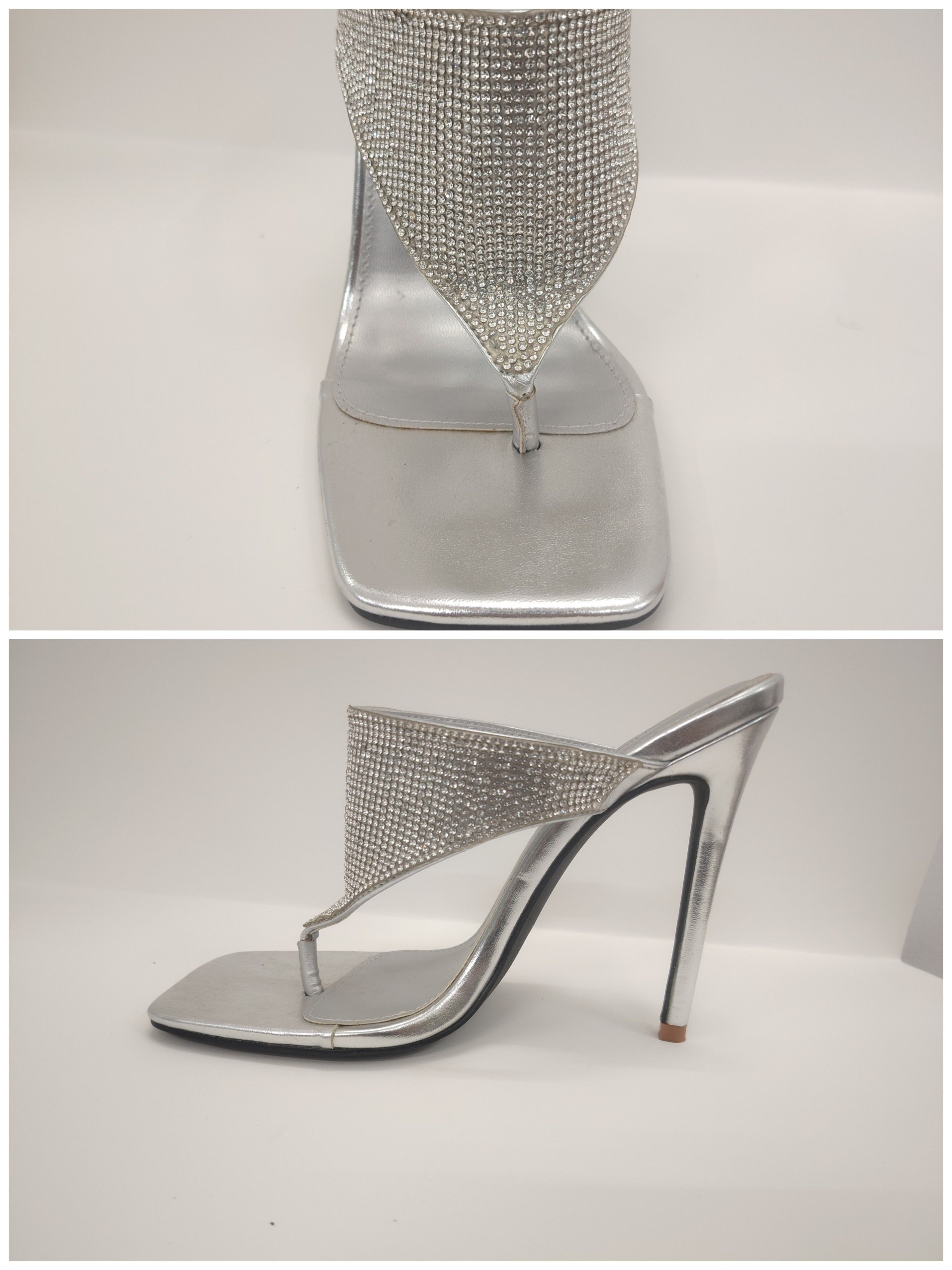 Buy Shiny Silver High Heels from Huizhou Mai Luo shoes Co., Ltd, China ...