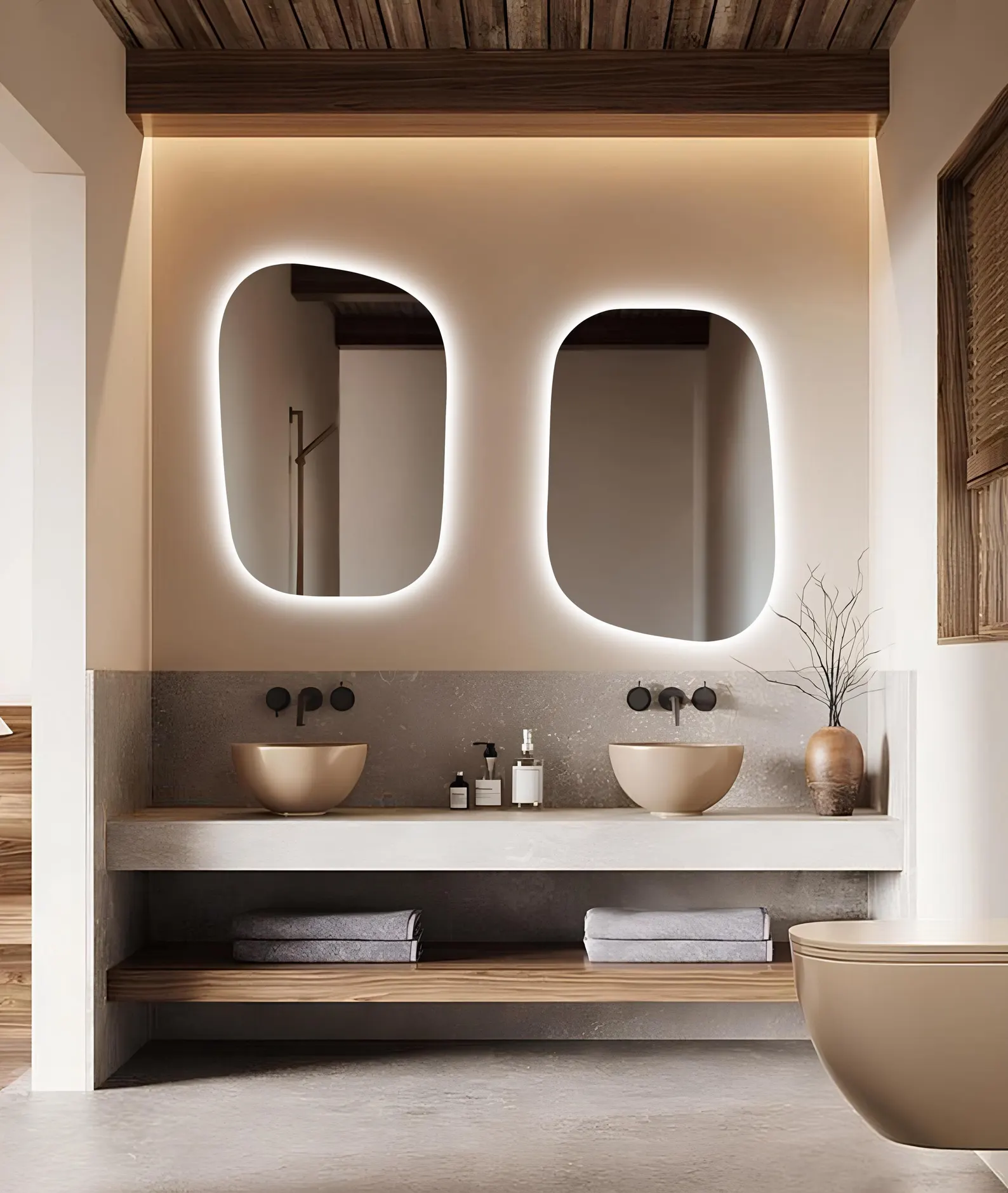 Buy Irregular Led Bathroom Vanity Mirror With Lights, Backlit Led ...