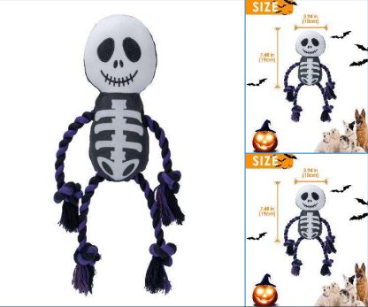 Buy Skeleton Halloween Rope Toy from Dongguan Yisi Pet Products Co ...