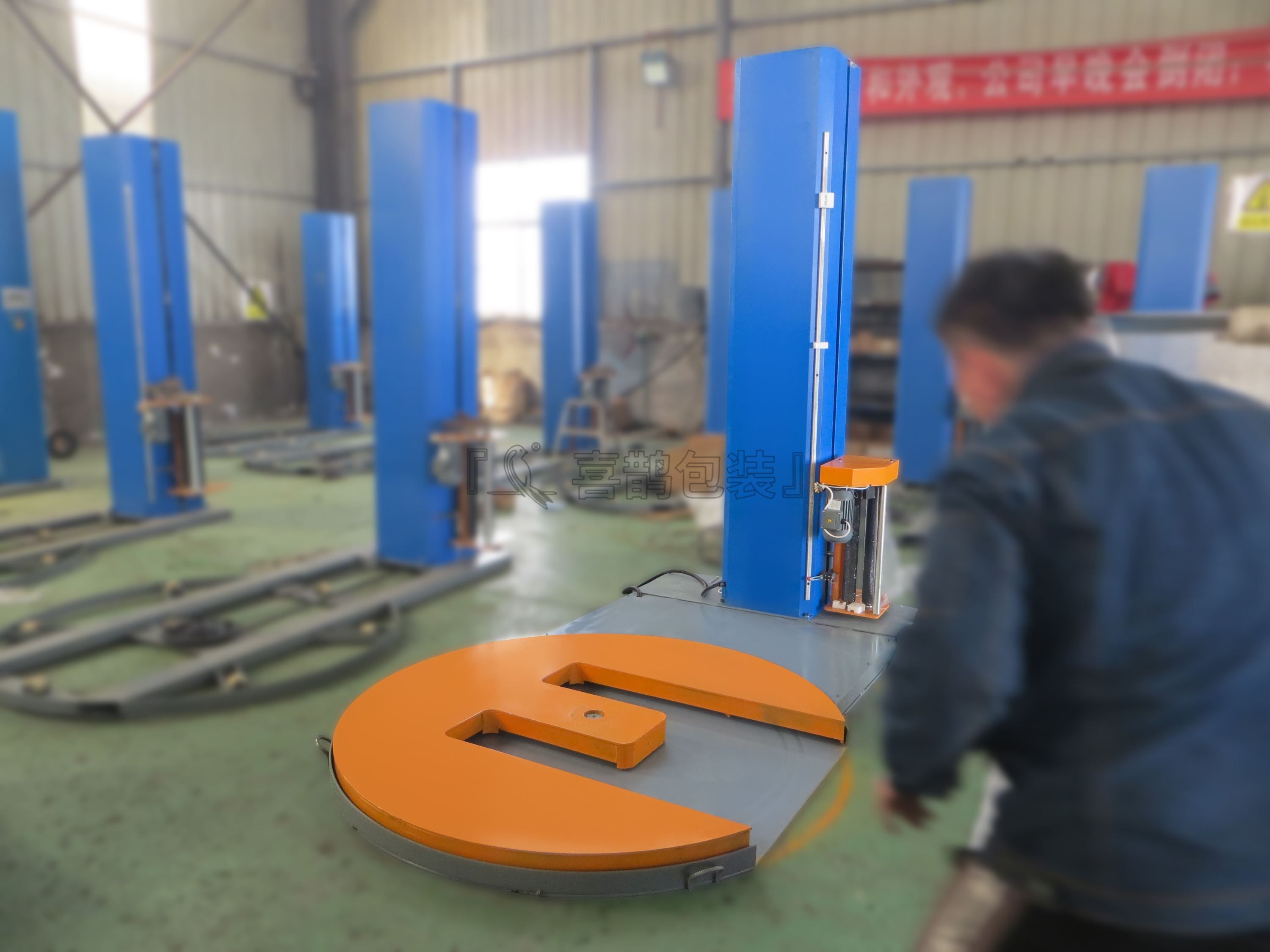 Buy Tp1650f-m Automatic Pre-stretch Film Pallet Wrapping Machine from Shandong Magpie Packaging ...